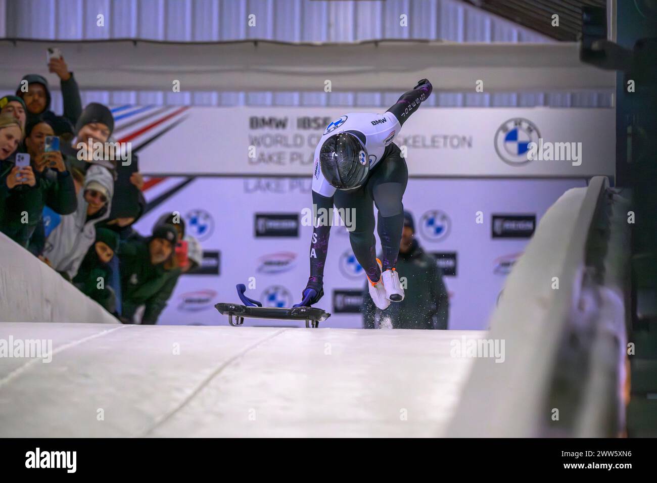 Lake Placid, New York, USA. 21st Mar, 2024. RO MYSTIQUE of USA starts ...