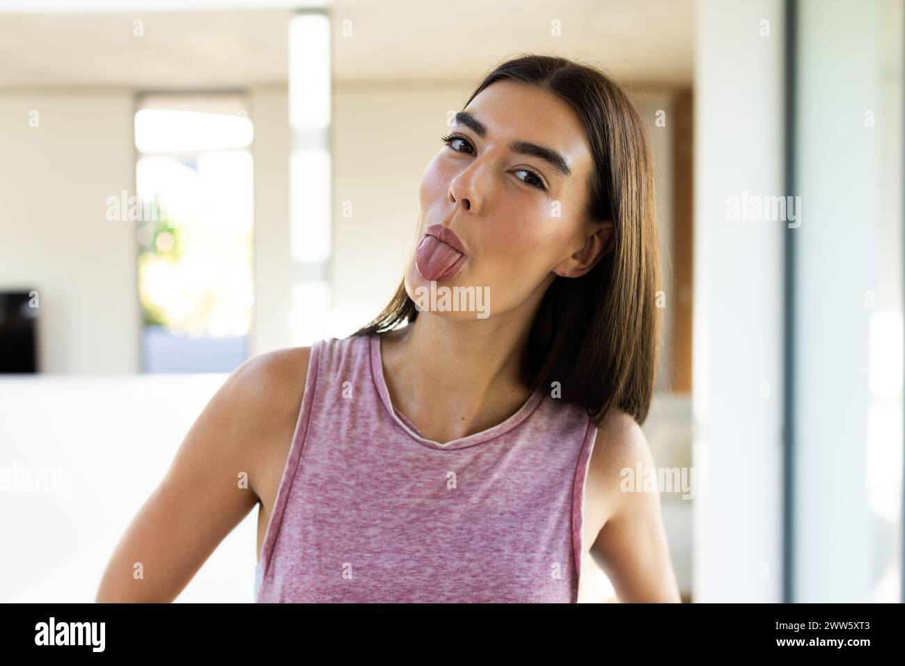 Long tongue woman hi-res stock photography and images - Alamy