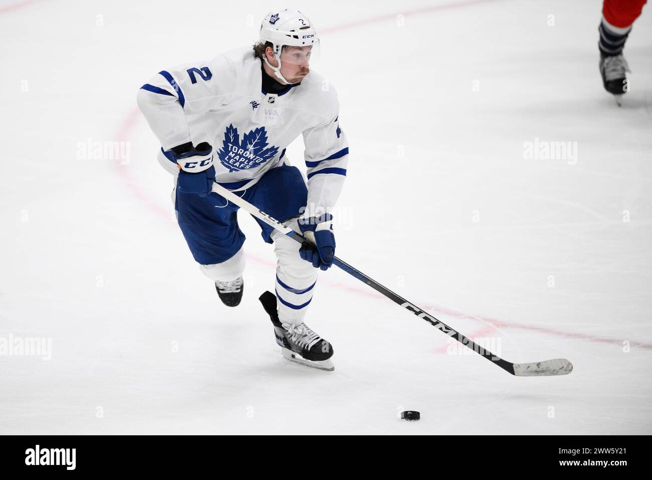 Toronto Maple Leafs defenseman Simon Benoit (2) in action during the ...