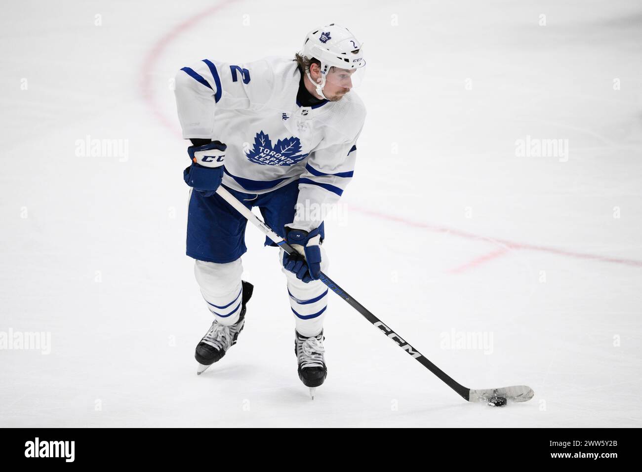 Toronto Maple Leafs defenseman Simon Benoit (2) in action during the ...