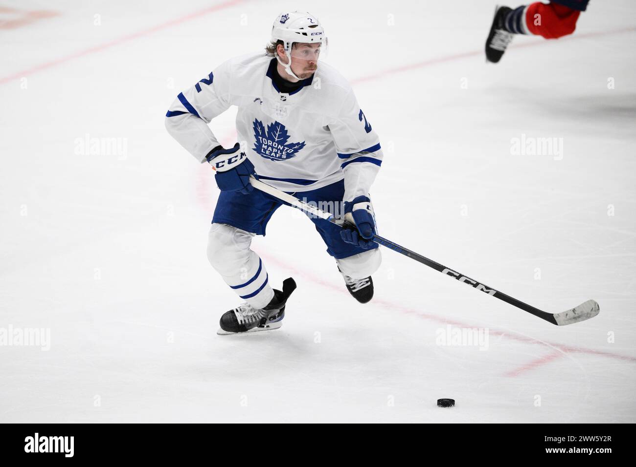 Toronto Maple Leafs defenseman Simon Benoit (2) in action during the ...