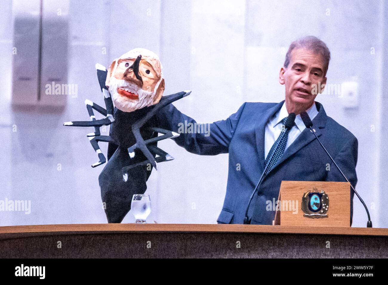 Recife, Brazil. 21st Mar, 2024. State deputy Cel. Alberto Feitoza, from ...