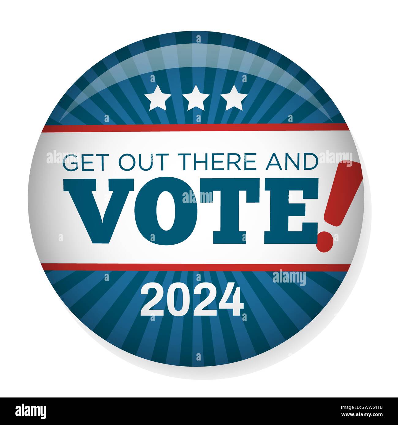 Voting 2024 Icon - Vote, Government, and Patriotic Symbolism and Colors ...