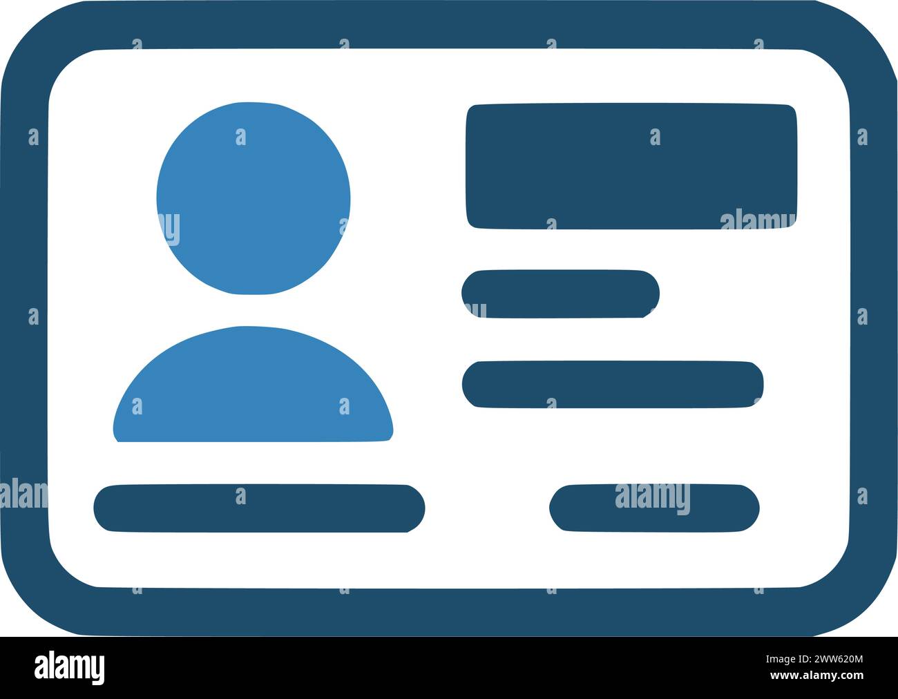 Identification card with Profile icon. National Id card document with ... Identification card with Profile icon. National Id card document with ...