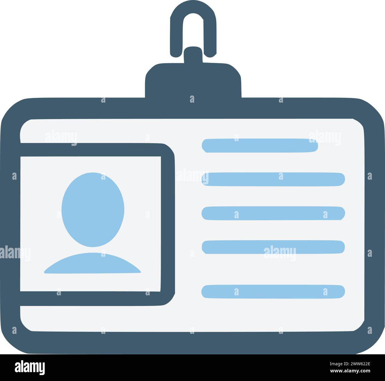 Identification card with Profile icon. National Id card document with ... Identification card with Profile icon. National Id card document with ...