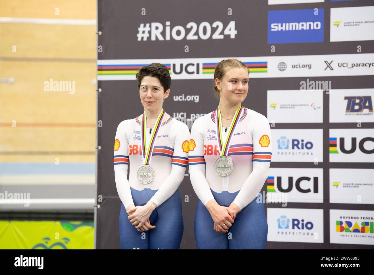 Rio de Janeiro, Brazil. 21st Mar, 2024. Silver medalists in the women's ...