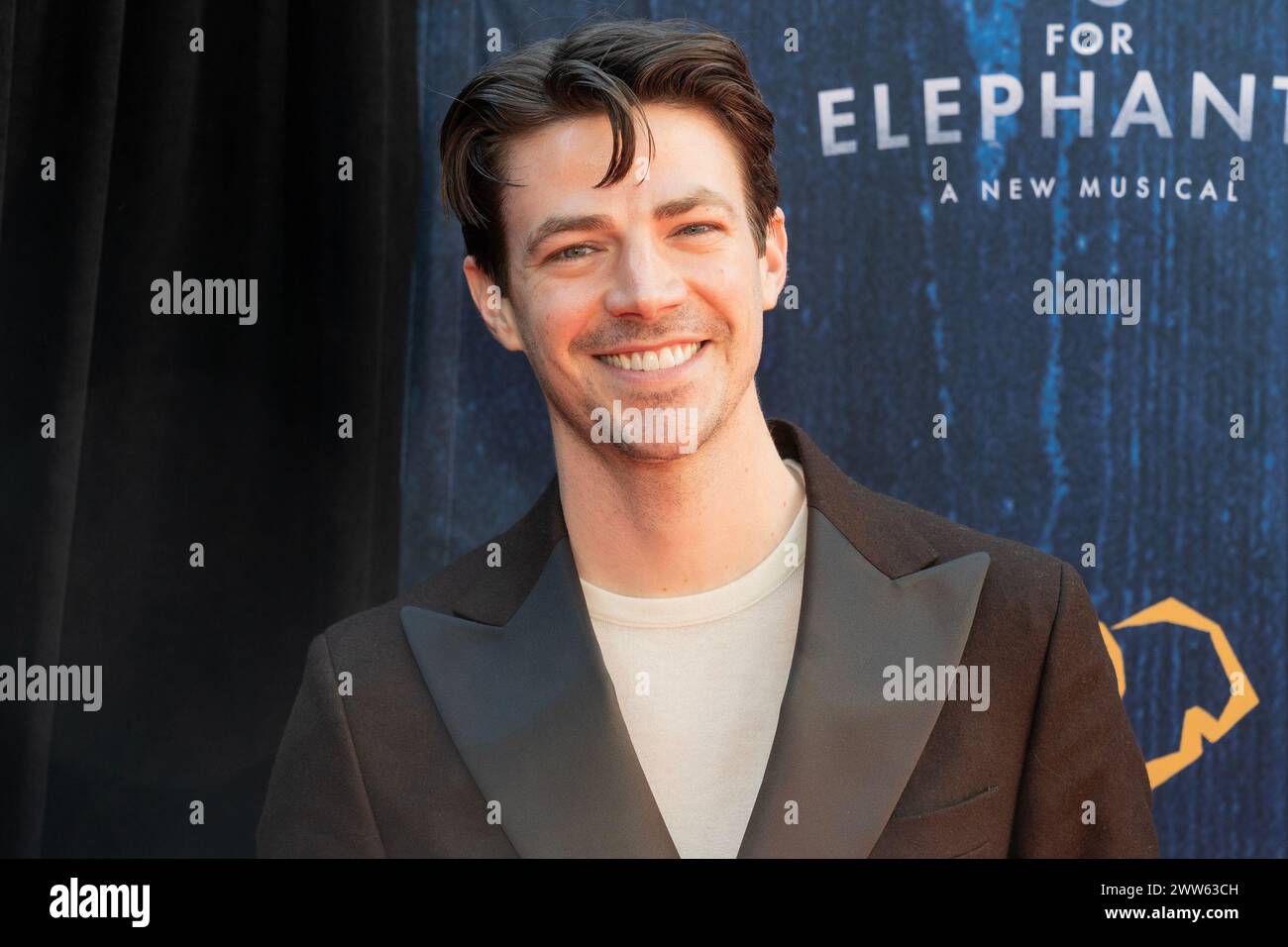 New York, USA. 21st Mar, 2024. Grant Gustin attends musical 'Water for Elephants' opening night ...