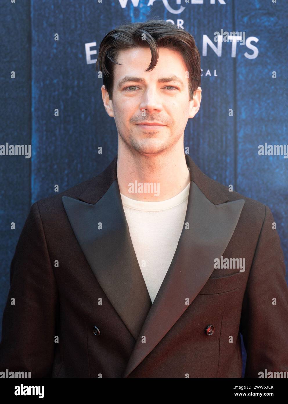 New York, USA. 21st Mar, 2024. Grant Gustin attends musical 'Water for ...