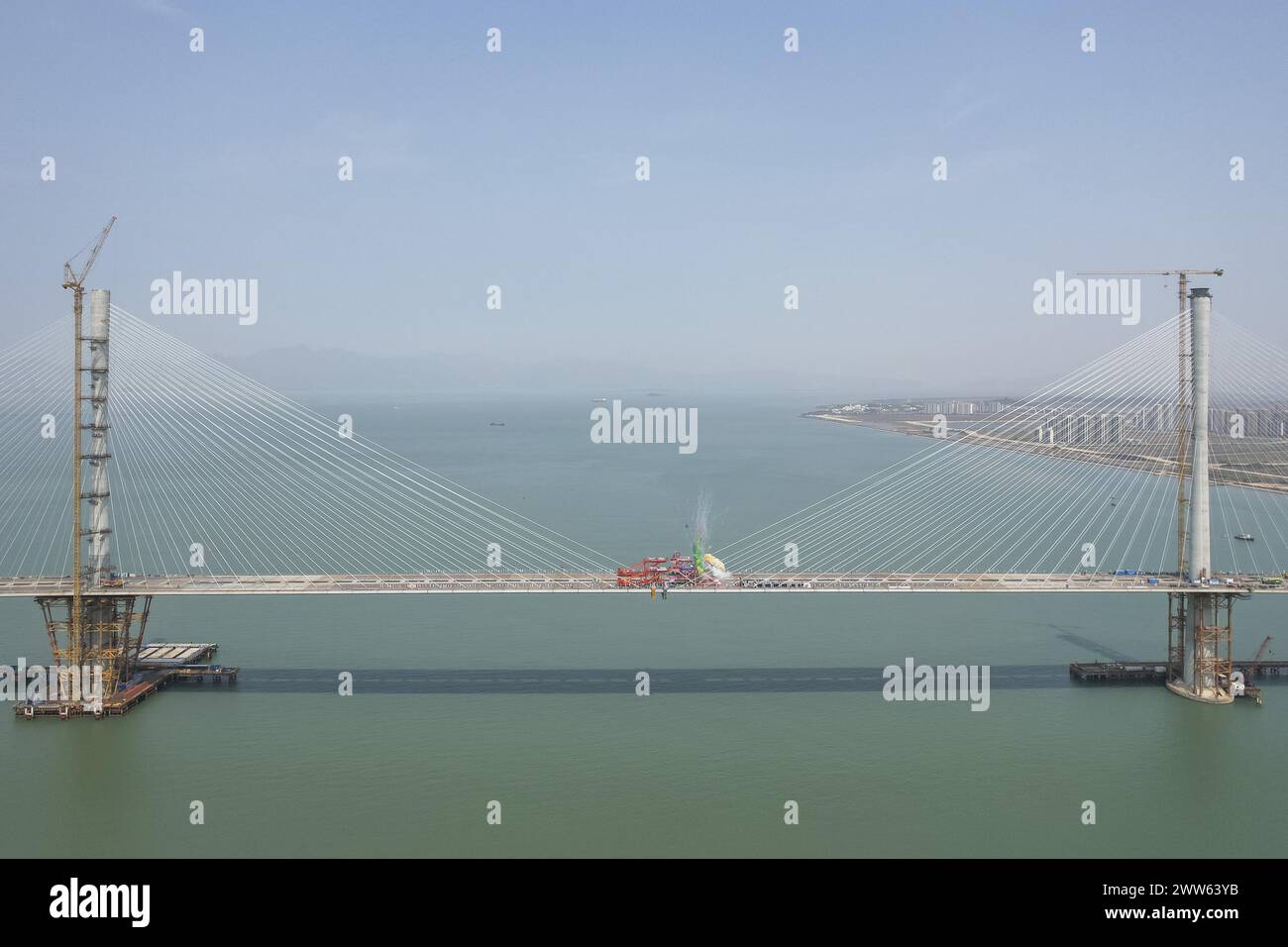 **CHINESE MAINLAND, HONG KONG, MACAU AND TAIWAN OUT** Aerial photo ...