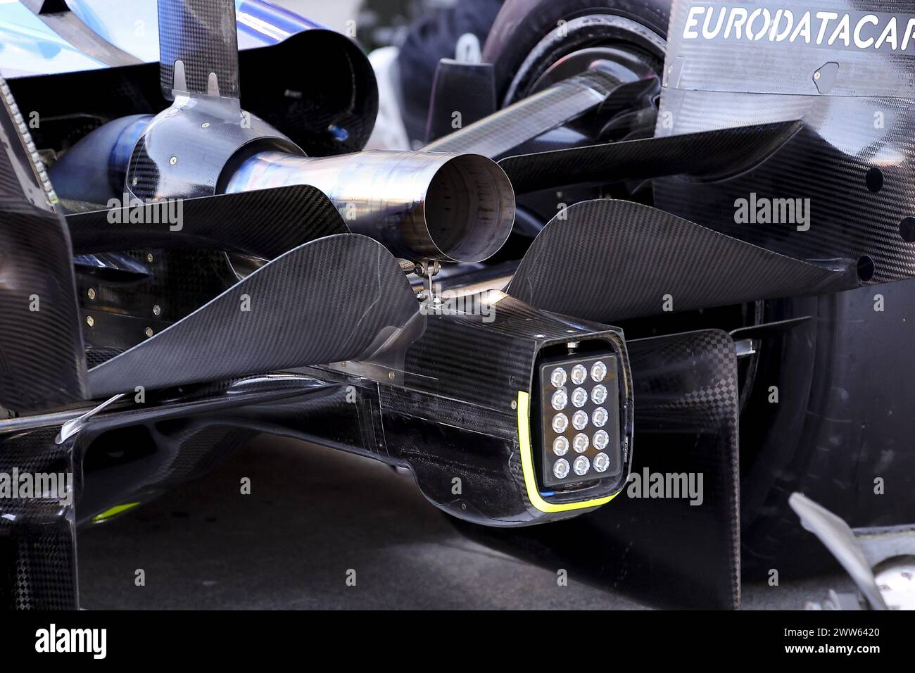 Alpine F1 Team A524, mechanical detail of the beam wing during the ...