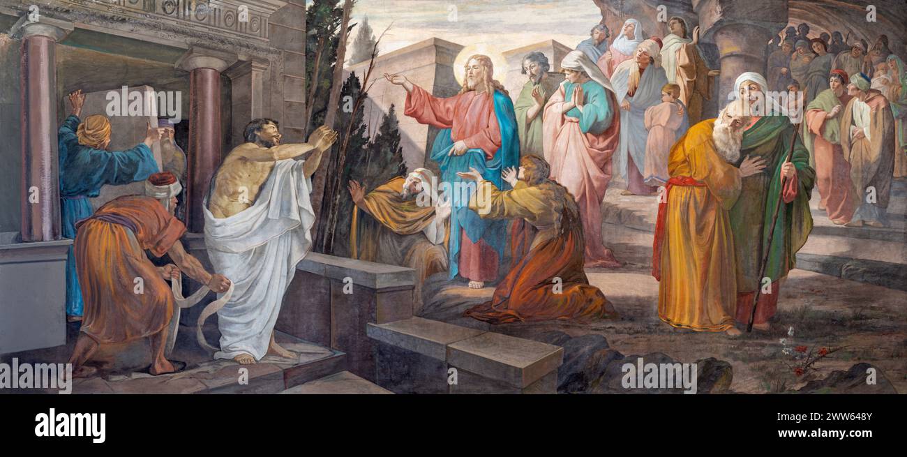 Lazarus death painting hi-res stock photography and images - Alamy