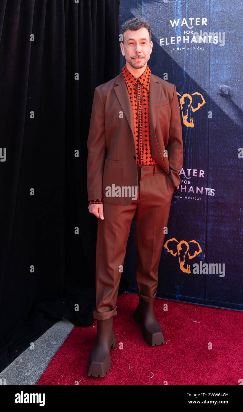 Wade McCollum attends musical 'Water for Elephants' opening night at ...