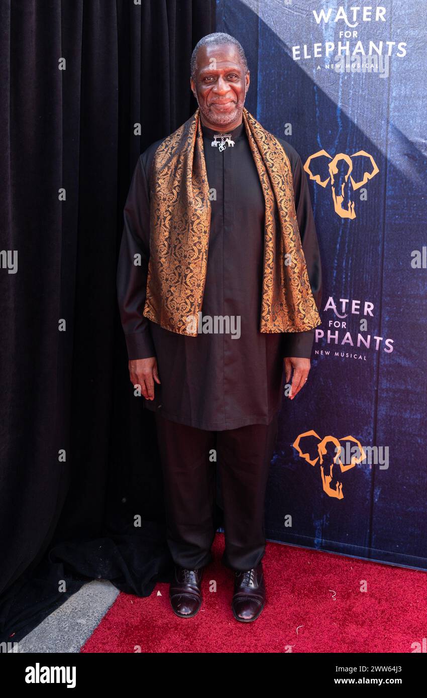 Stan Brown attends musical 'Water for Elephants' opening night at ...