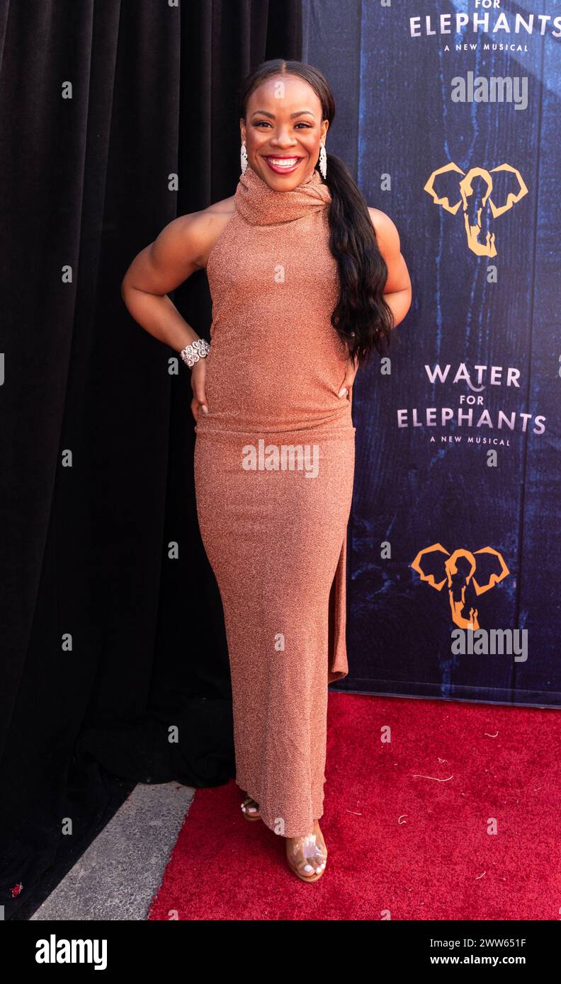Michelle West attends musical 'Water for Elephants' opening night at Imperial Theatre in New ...