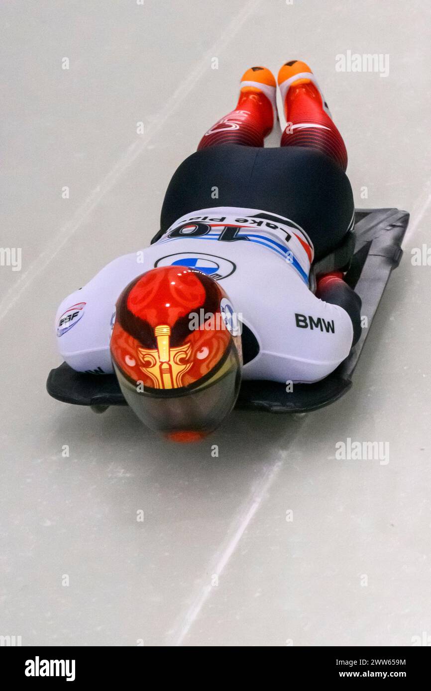 Lake Placid, New York, USA. 21st Mar, 2024. during IBSF World Cup ...