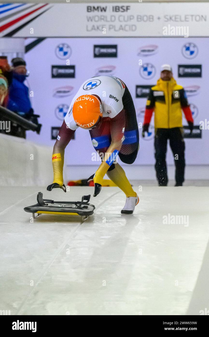 Lake Placid, New York, USA. 21st Mar, 2024. during IBSF World Cup ...
