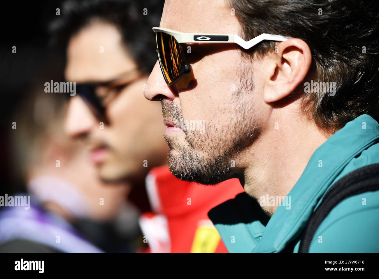 MELBOURNE, AUSTRALIA 25 February 2024. Pictured: 14 Fernando Alonso ...