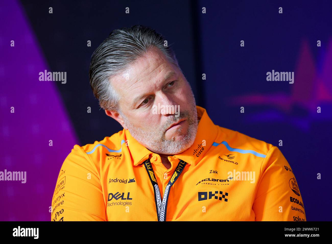 Melbourne, Australie. 22nd Mar, 2024. BROWN Zak (usa), CEO of of ...