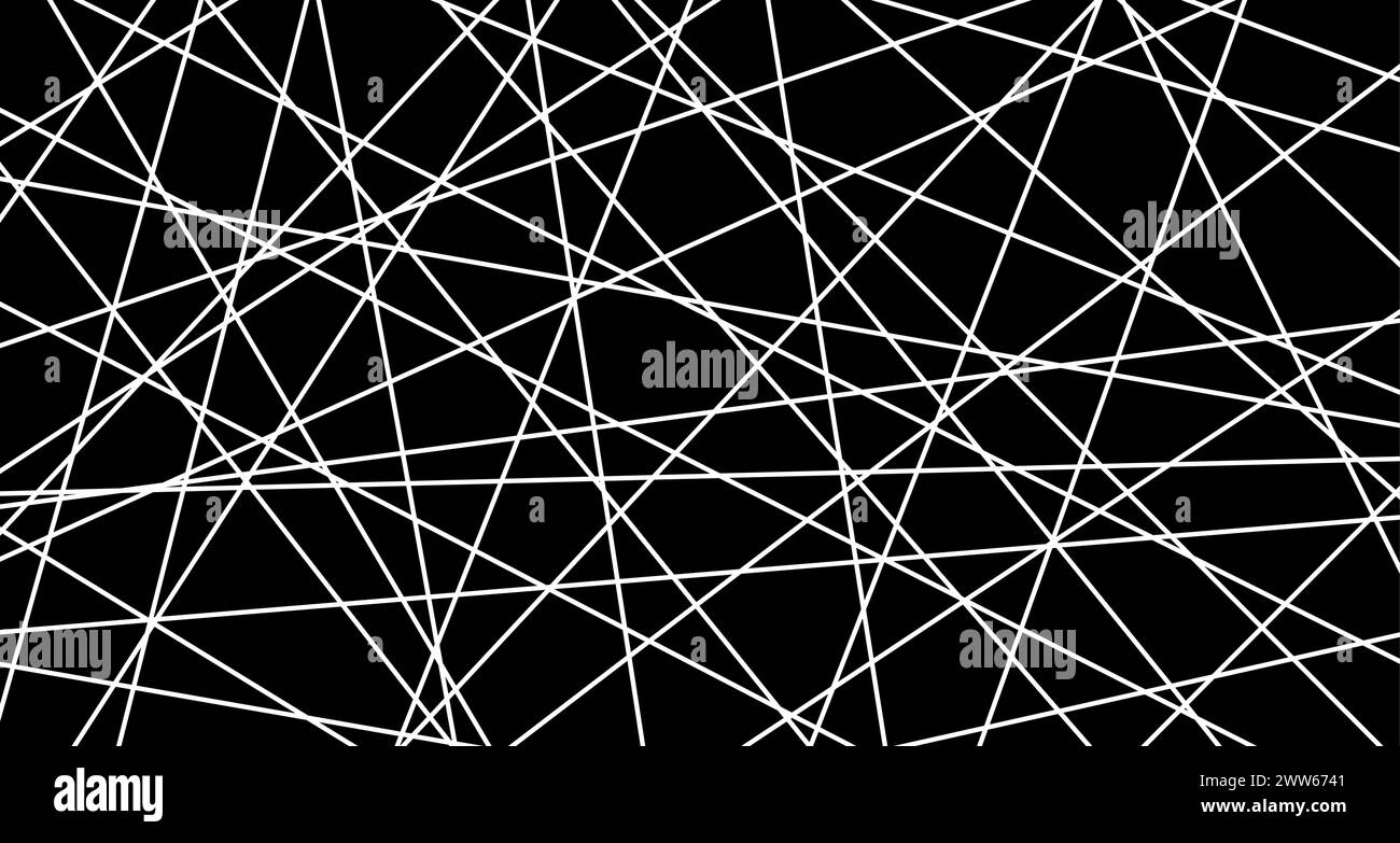 irregular thread. white rope background. vector design. black and white ...