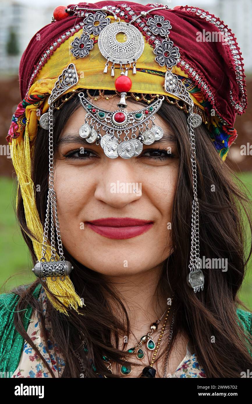 Semiha Yildiz, the podcast editor in charge of the Kurdish media ...