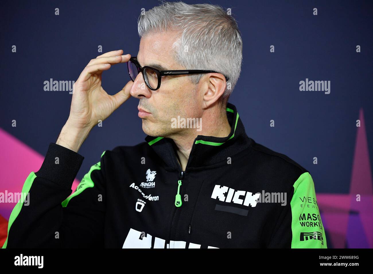 MELBOURNE, AUSTRALIA 22 March 2024. Stake F1 Team Kick Sauber, team principal Alessandro Alunni ...