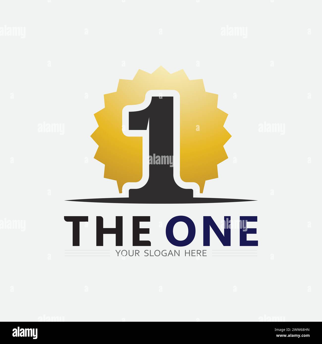 Number one logo and Vector Number design Stock Images Illustration ...