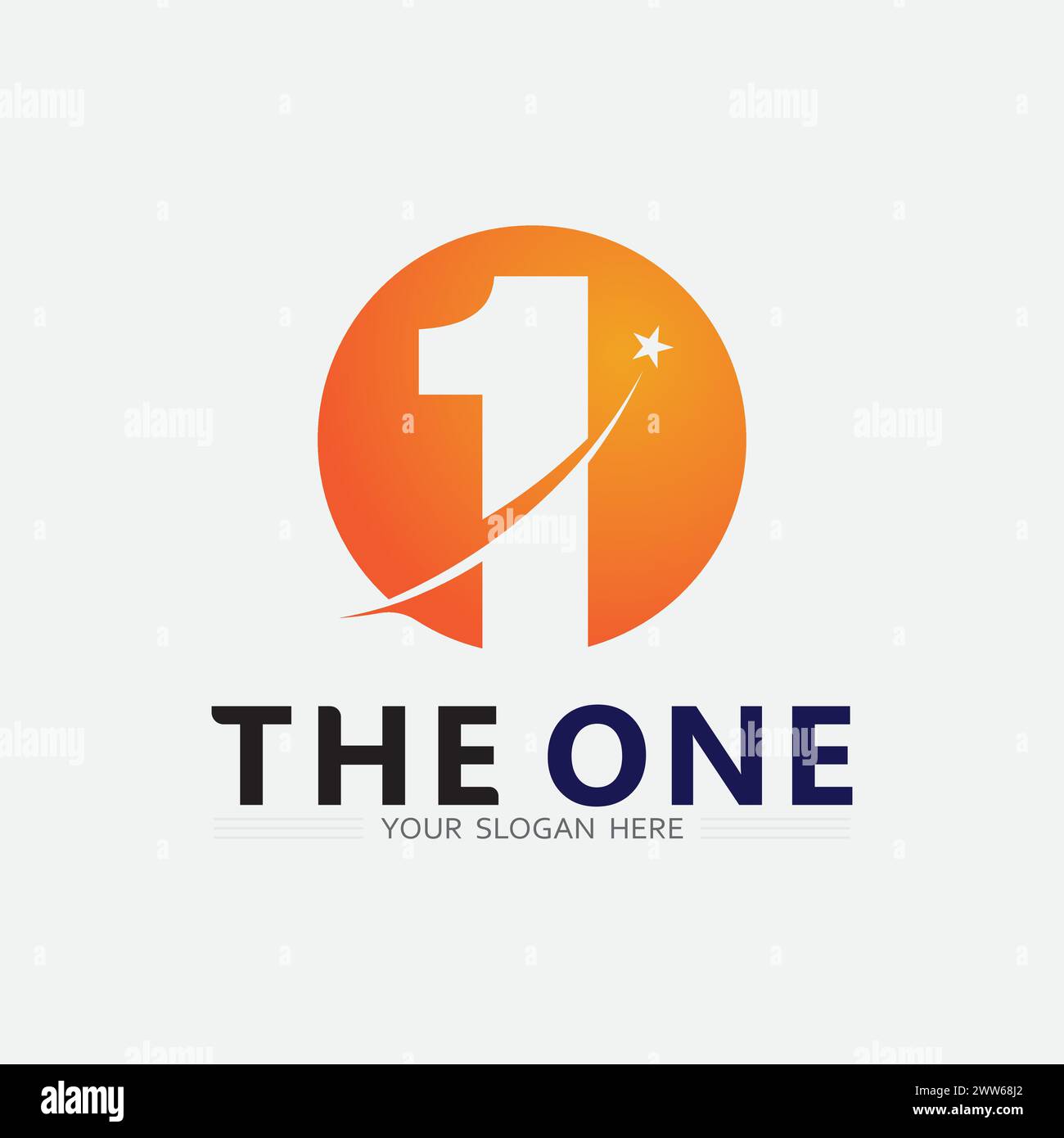 Number one logo and Vector Number design Stock Images Illustration ...