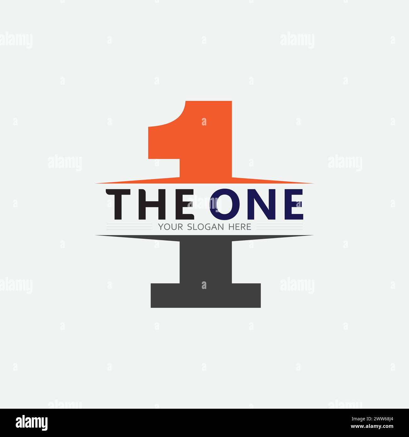 Number one logo and Vector Number design Stock Images Illustration ...