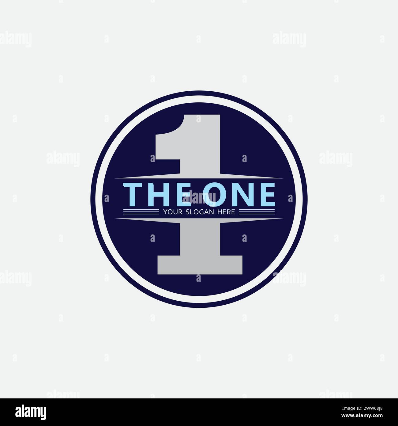 Number one logo and Vector Number design Stock Images Illustration ...