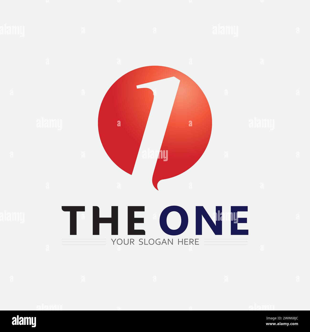 Number one logo and Vector Number design Stock Images Illustration ...
