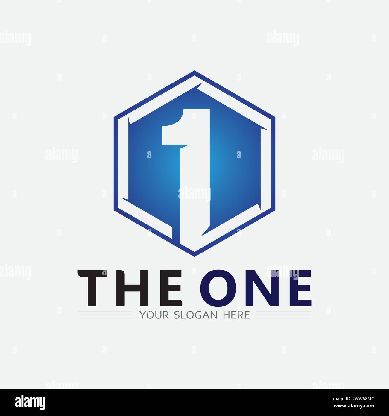 Number one logo and Vector Number design Stock Images Illustration ...