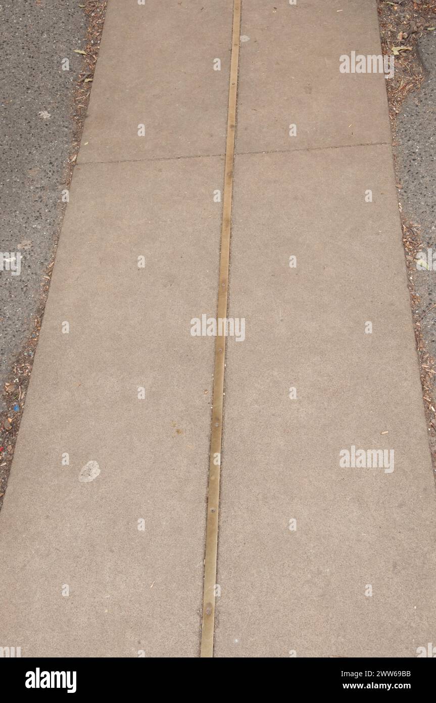 The Greenwich Meridian Line, Royal Observatory, Greenwich, South London ...