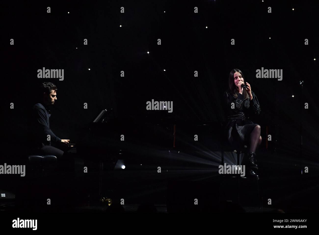 Paris, France. 21st Mar, 2024. Marina Kaye performs at Le Trianon ...