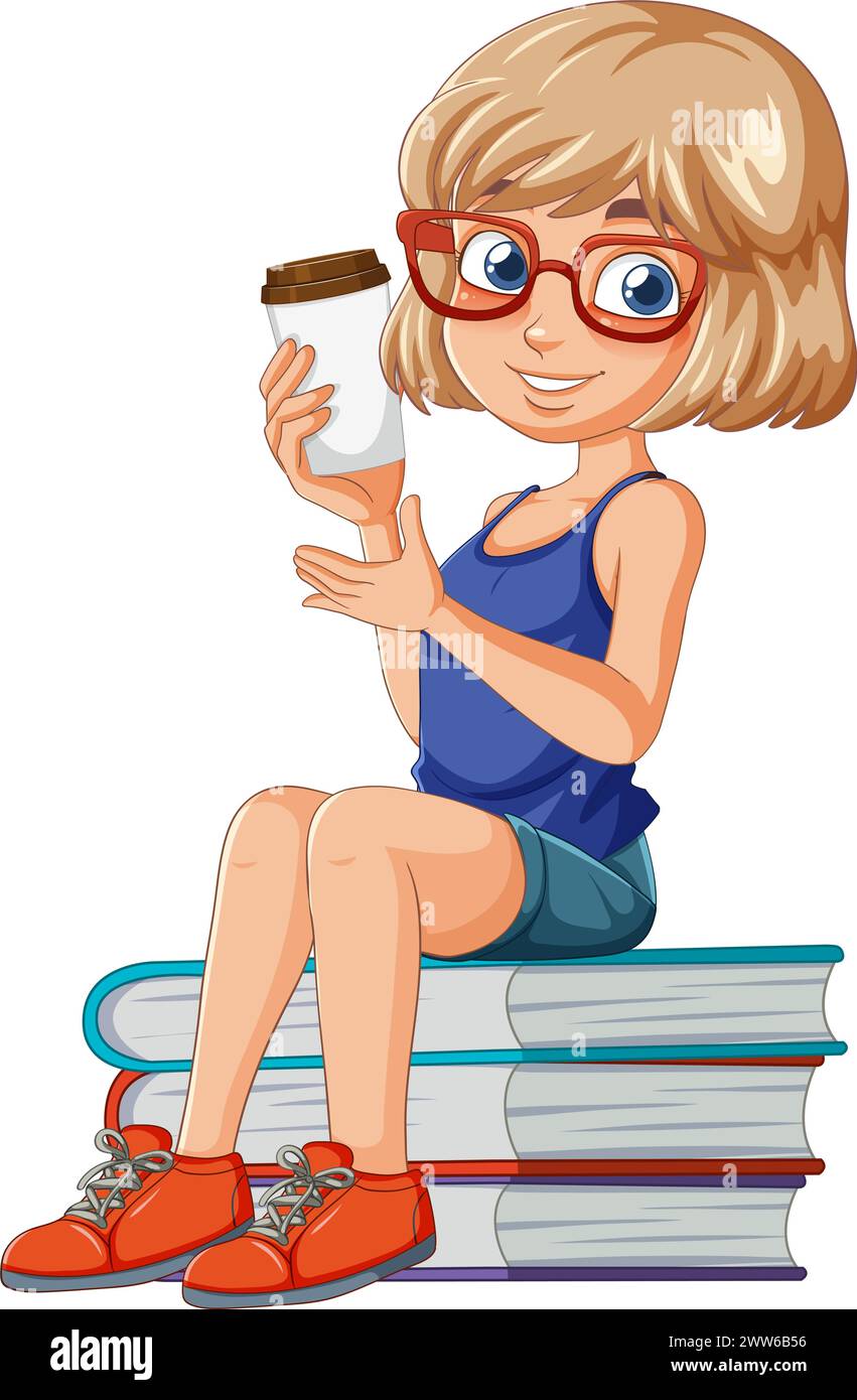 Content young woman hair Stock Vector Images - Alamy