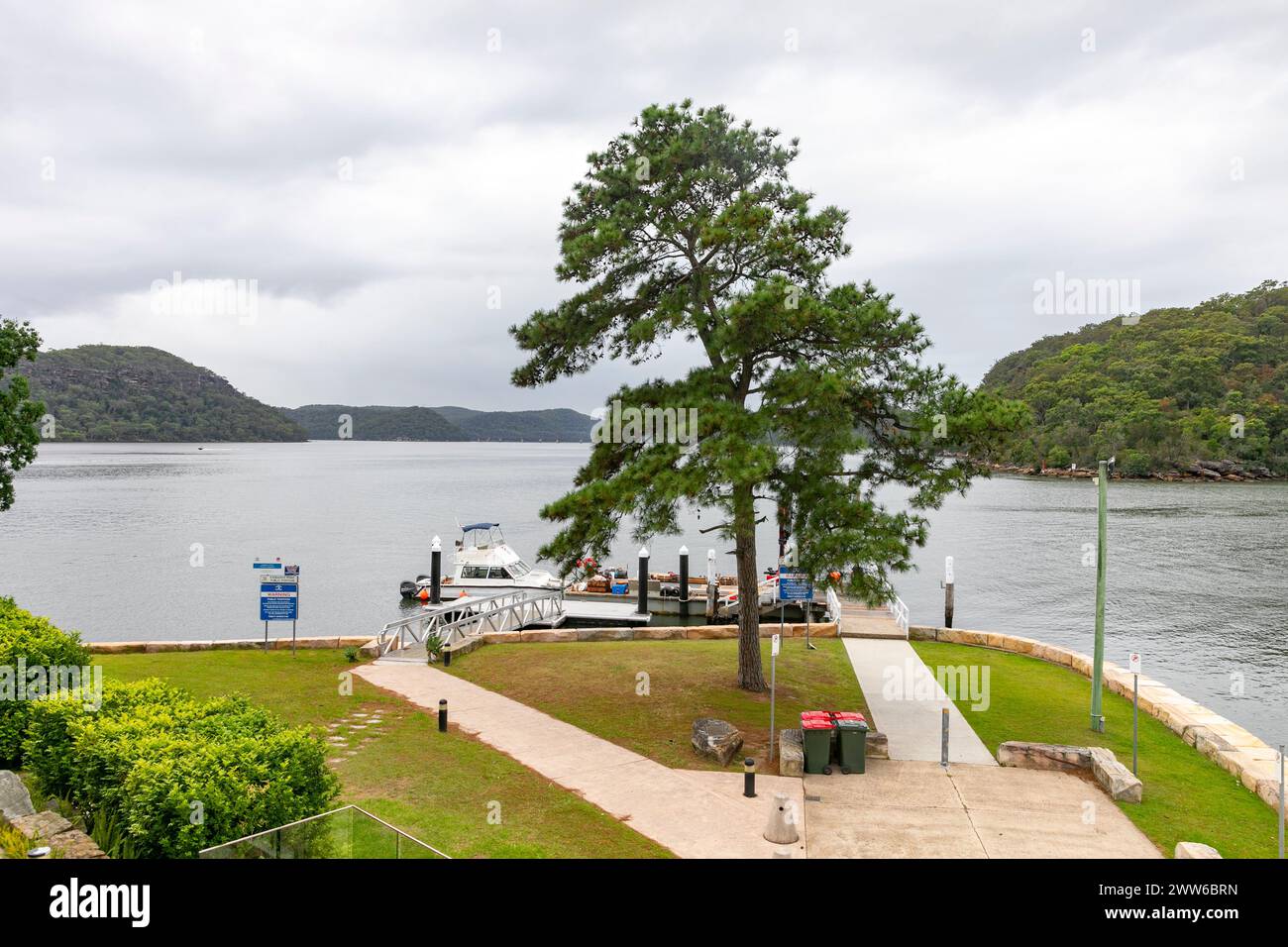 Brooklyn in New South Wales, Australia, boat at the kangaroo point ...