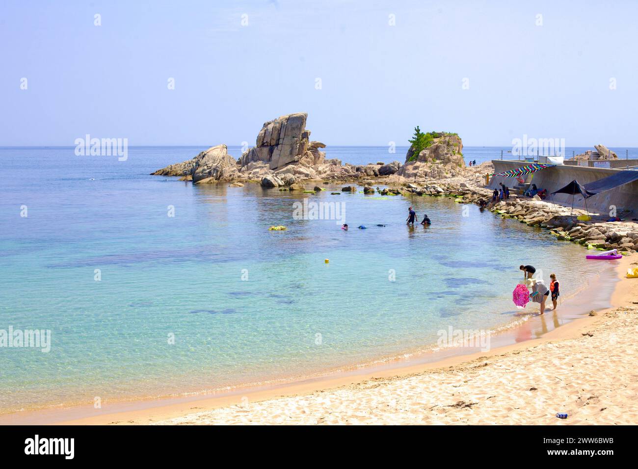 Goseong County, South Korea - July 30, 2019: Gonghyeonjin Beach near ...
