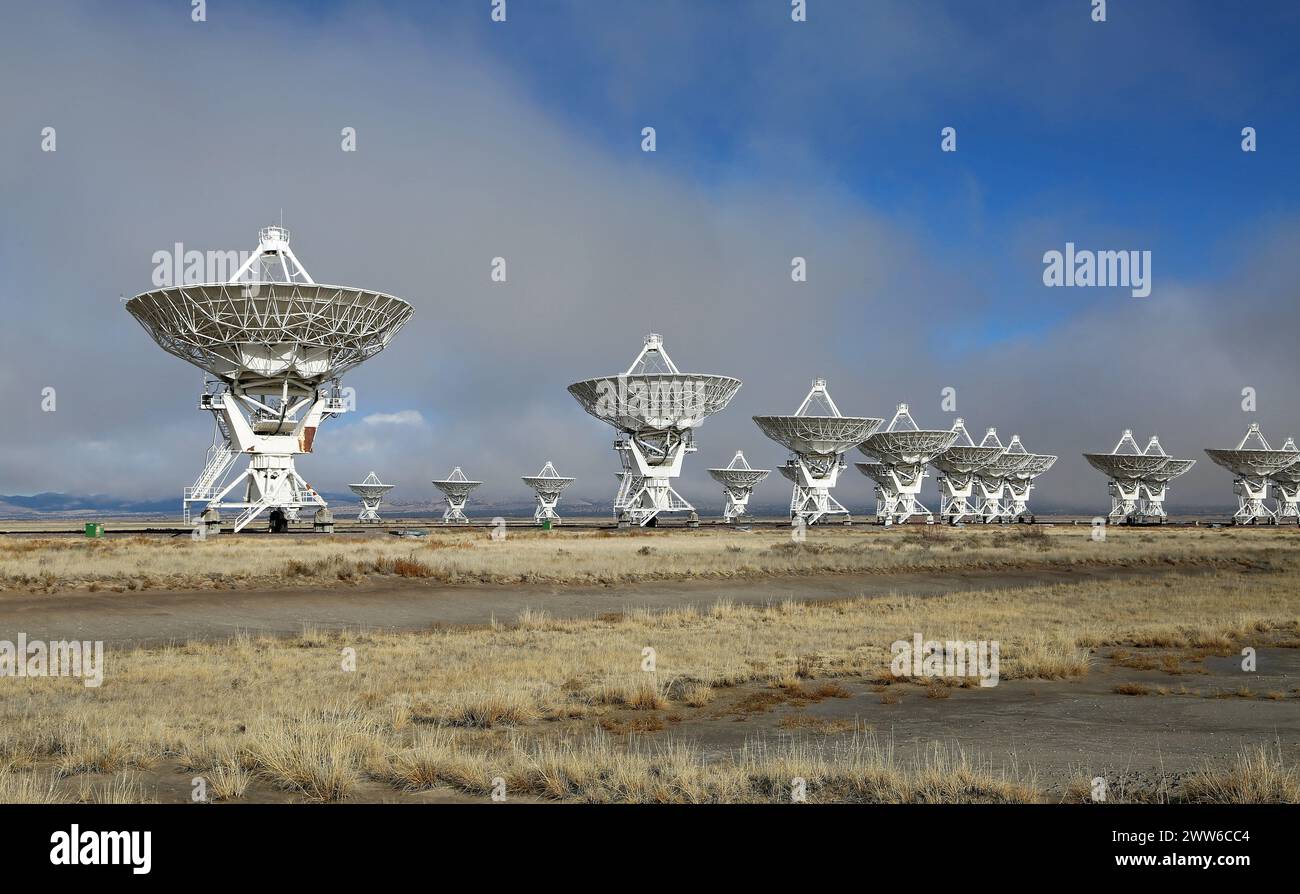 Radio telescopes - Very Large Array, New Mexico Stock Photo - Alamy