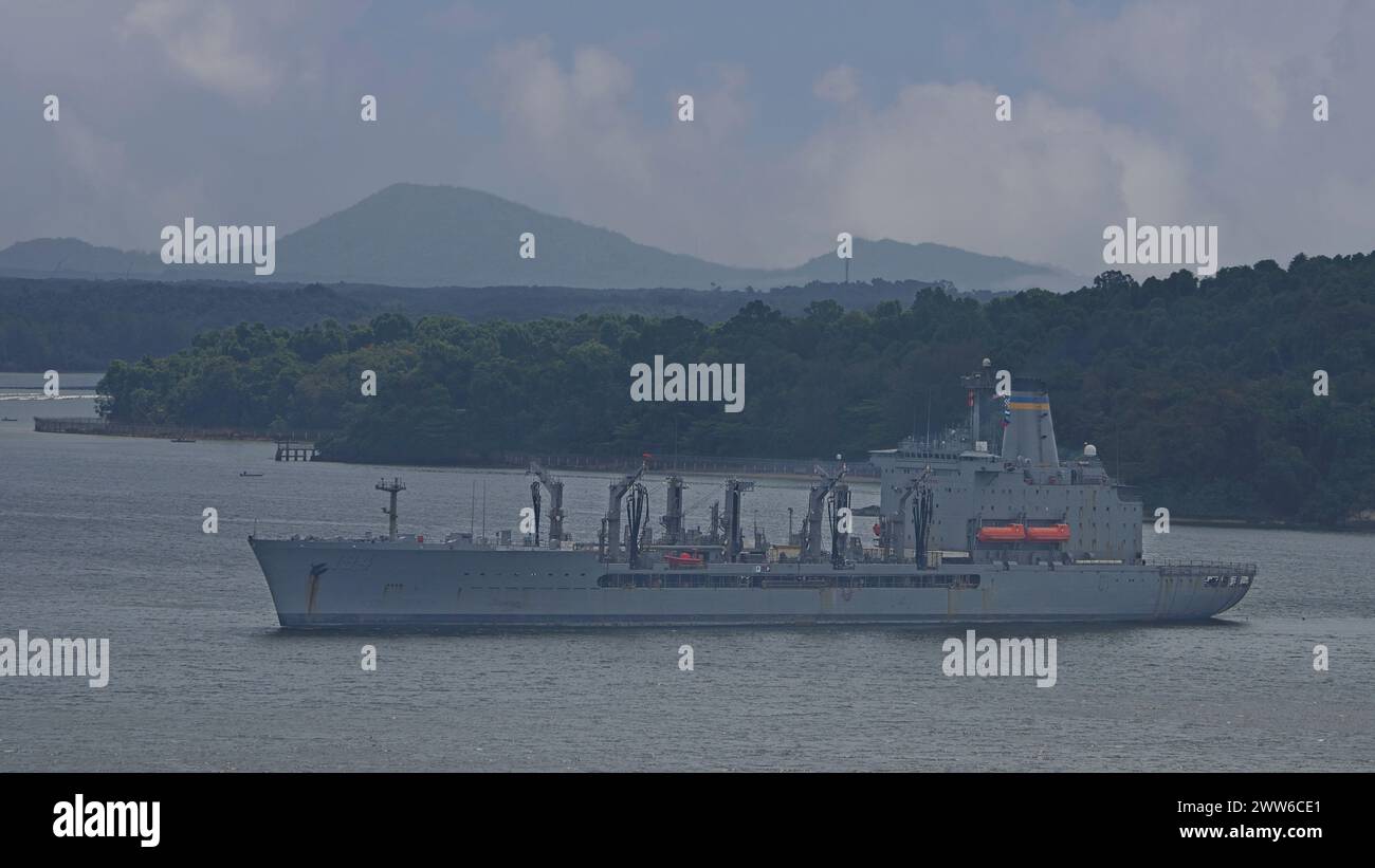 USNS John Ericsson (T-AO-194), a Henry J. Kaiser class replenishment ...