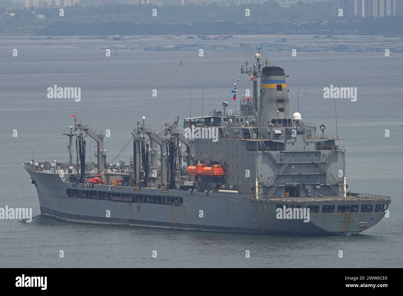 USNS John Ericsson (T-AO-194), a Henry J. Kaiser class replenishment ...