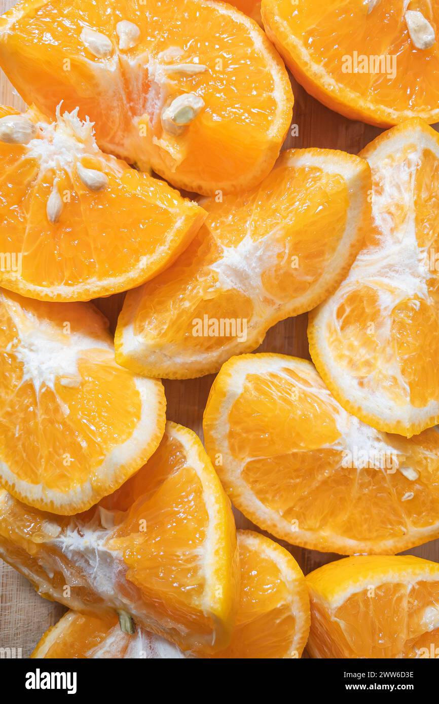 Close up orange slices background Stock Photo - Alamy
