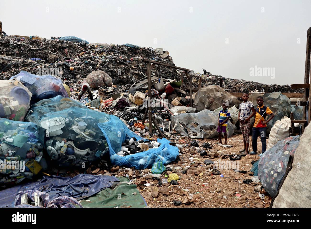 Used electronic waste are piled up at Agbogbloshie near Accra, Ghana's ...