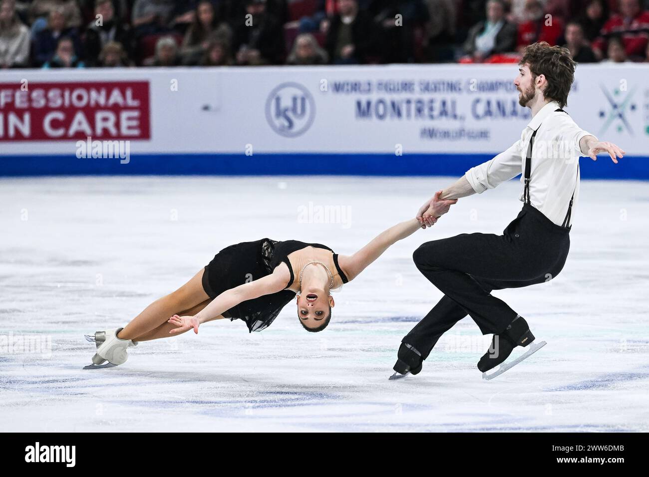 MONTREAL, CANADA - MARCH 21 2024: Deanna Stellato-Dudek and Maxime ...