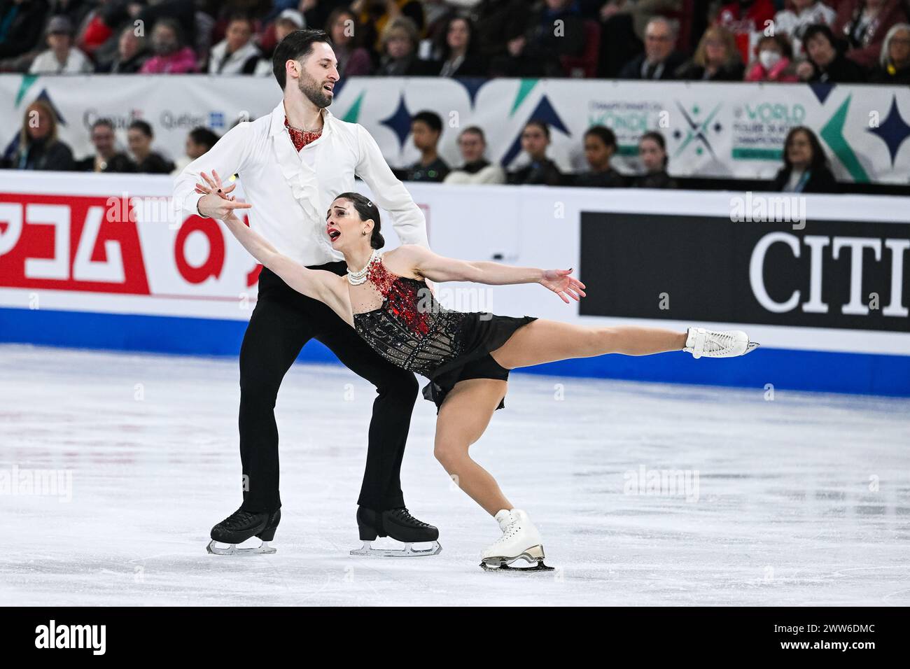 MONTREAL, CANADA - MARCH 21 2024: Deanna Stellato-Dudek and Maxime ...
