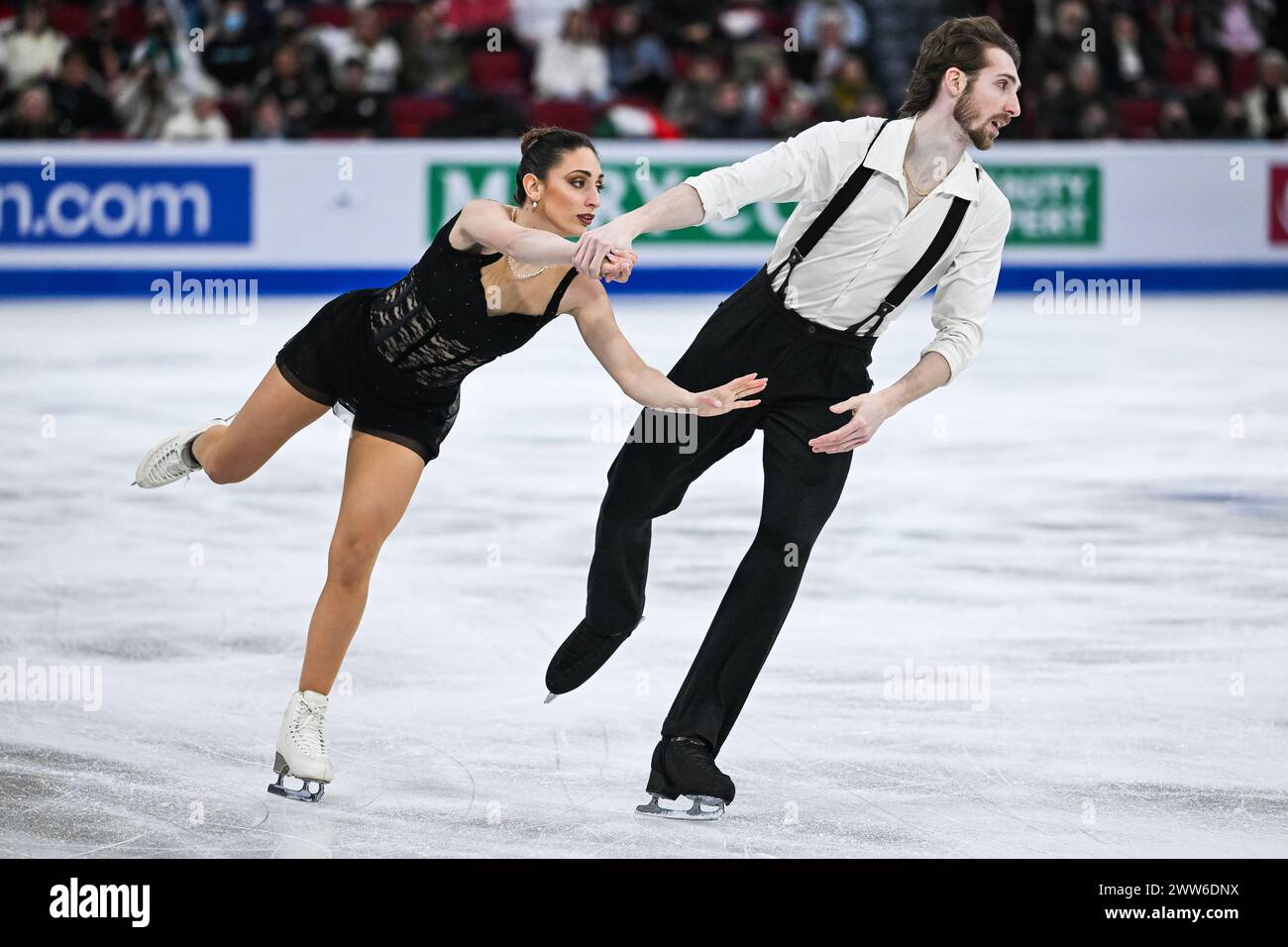 MONTREAL, CANADA - MARCH 21 2024: Deanna Stellato-Dudek and Maxime ...