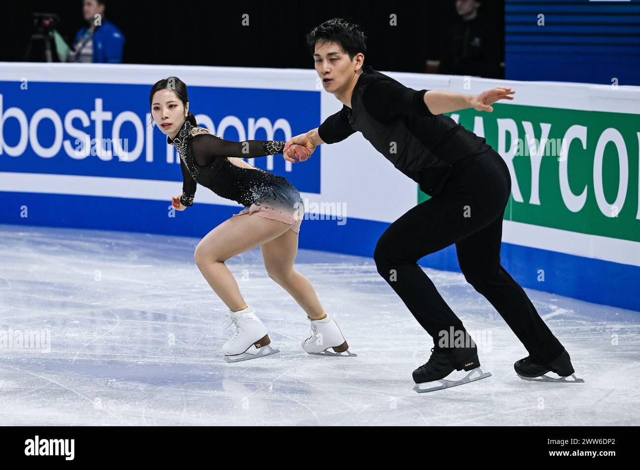 MONTREAL, CANADA - MARCH 21 2024: Riku Miura and Ryuichi Kihara (JPN ...