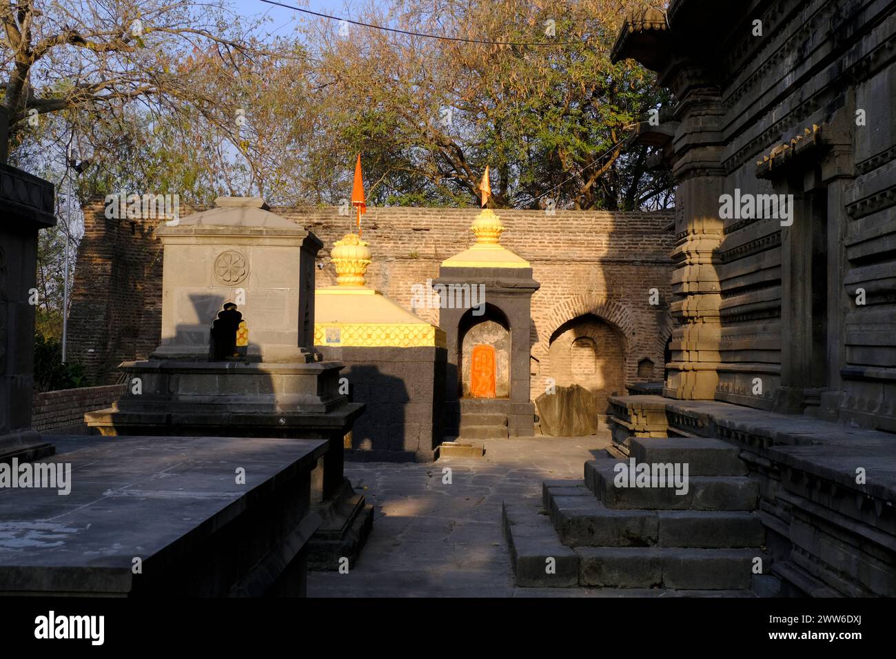 21 March 2024, Saswad, Maharashtra, India, Beautifully carved Changa ...