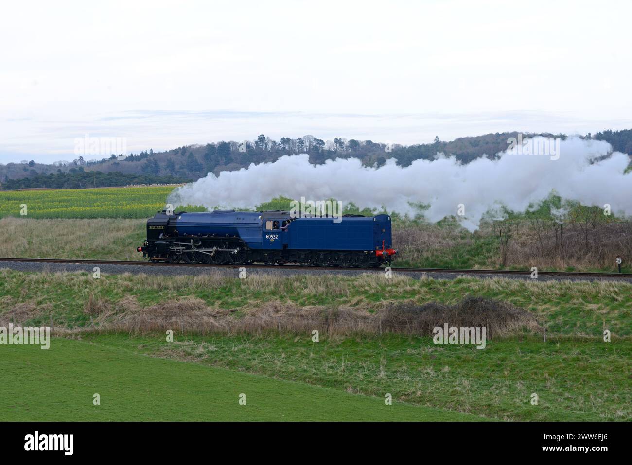 Iconic steam locomotive 60532 'Blue Peter' begins testing phase at ...