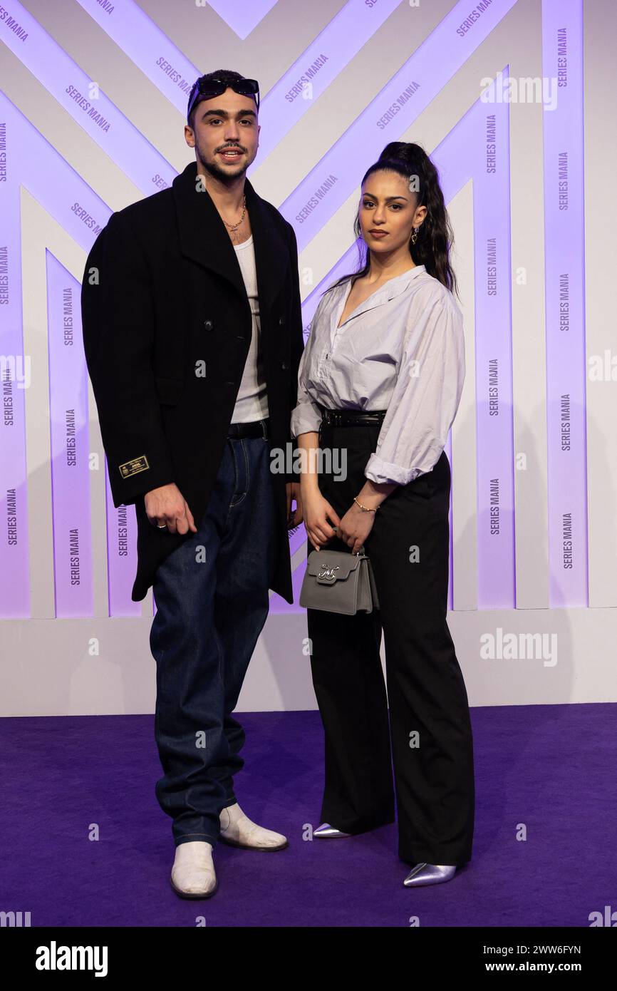 Lille, France. 21st Mar, 2024. Carl Malapa, Sofia Lesaffre attend the ...