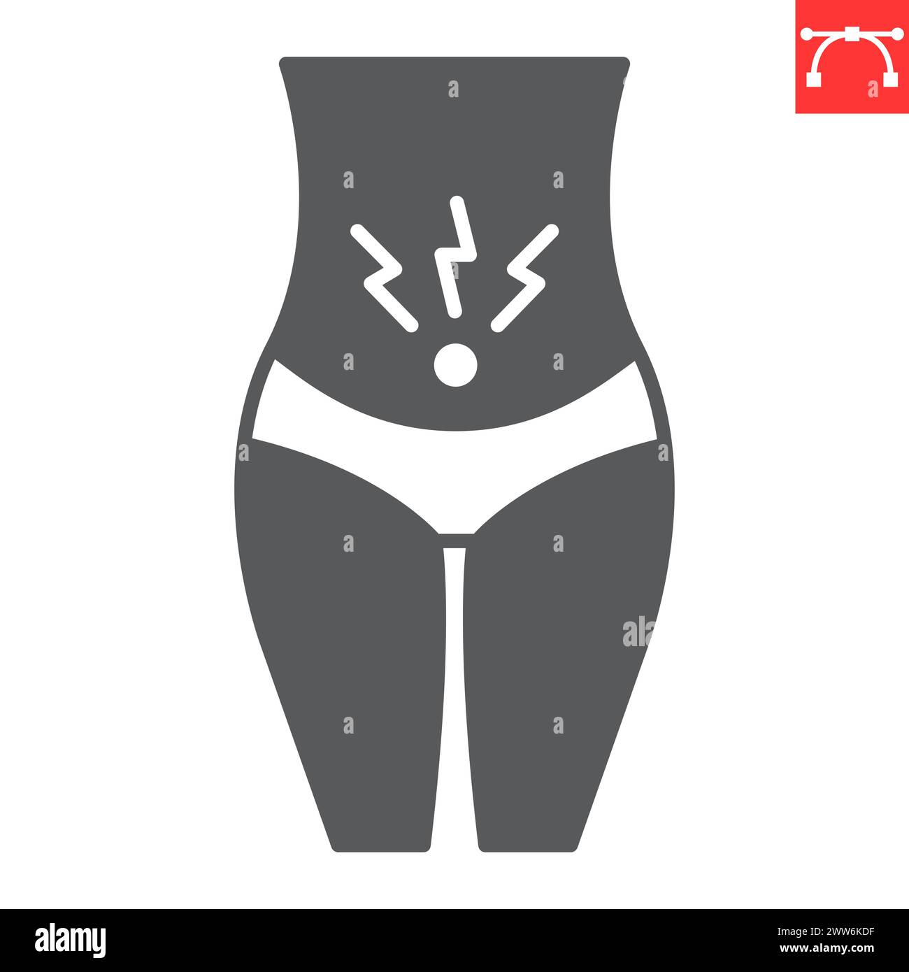 Abdominal cramps vector vectors Stock Vector Images - Alamy