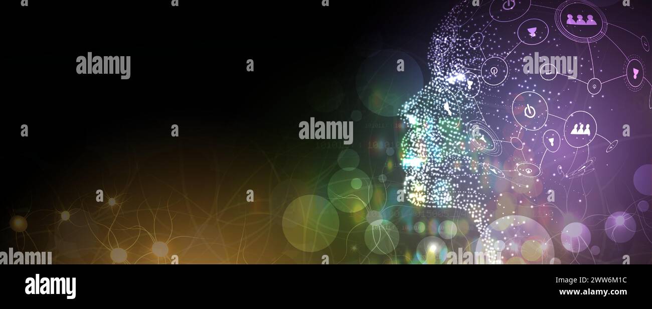 Abstract Artificial intelligence. Cloud computing. Machine learning ...